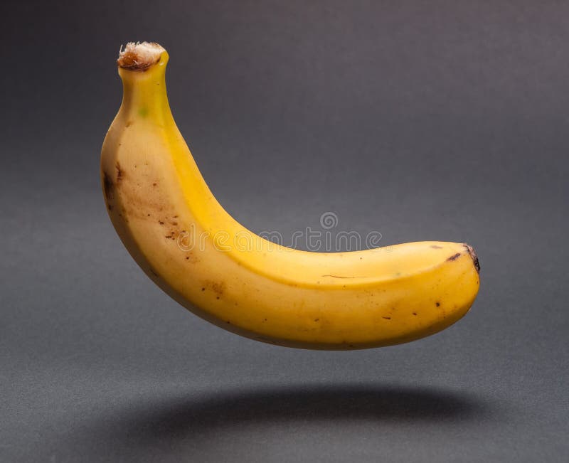 Banana with Floating Slices Stock Image - Image of peel, banana: 62648309
