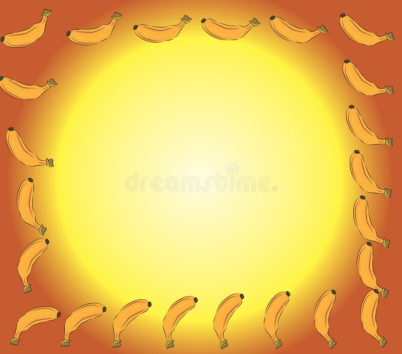 Banana frame stock illustration. Illustration of excited - 42079313