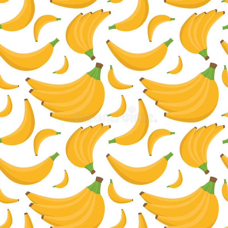 Banana Fresh Fruit Seamless Abstract Pattern Vector Stock Vector ...
