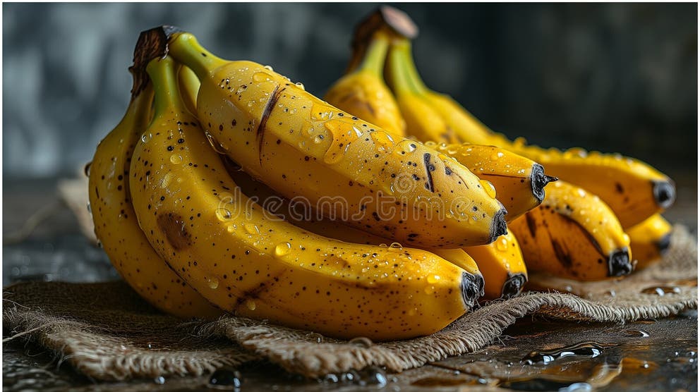 Banana fruit ripe yellow stock illustration. Illustration of appetizing ...
