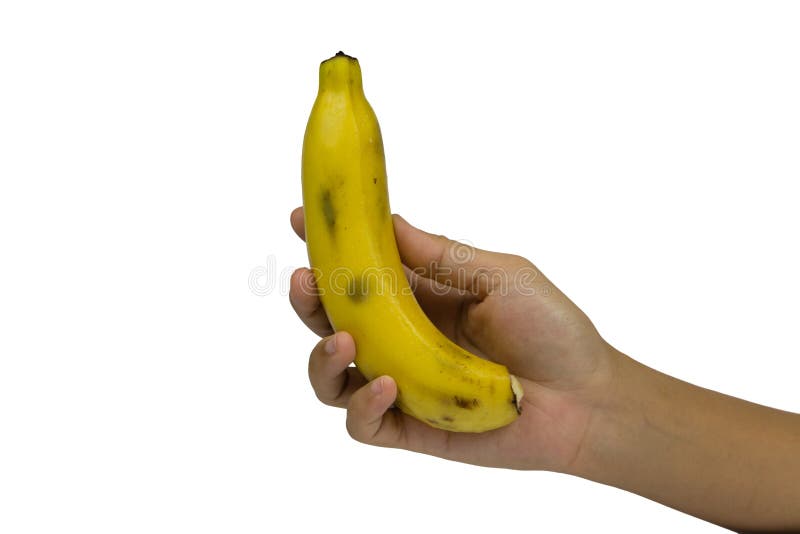 Banana in hand stock photo. Image of peel, plant, breakfast - 11377148