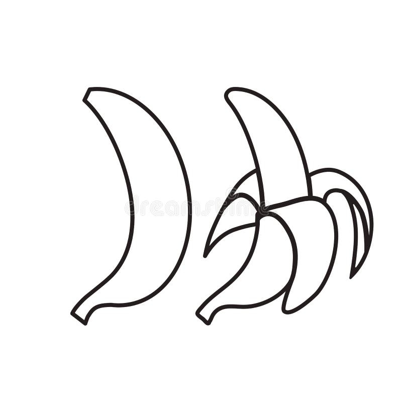 Banana Icon, Vector Flat Symbol Stock Vector - Illustration of vector ...