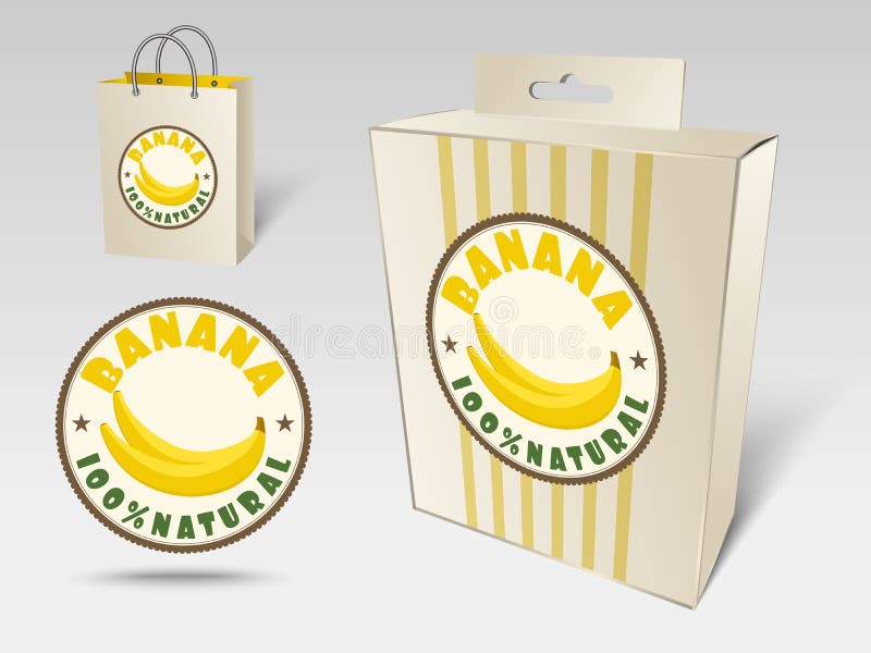 Banana label concept stock illustration. Illustration of market - 58749502