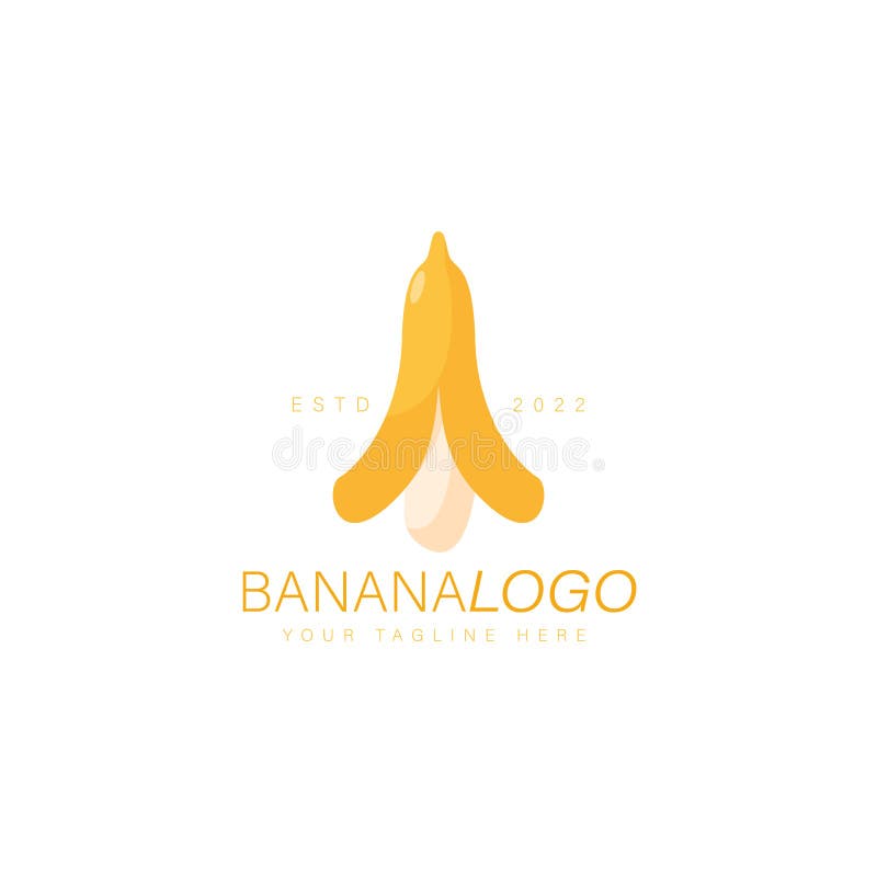 Banana Logo Design Illustration Stock Vector - Illustration of label ...