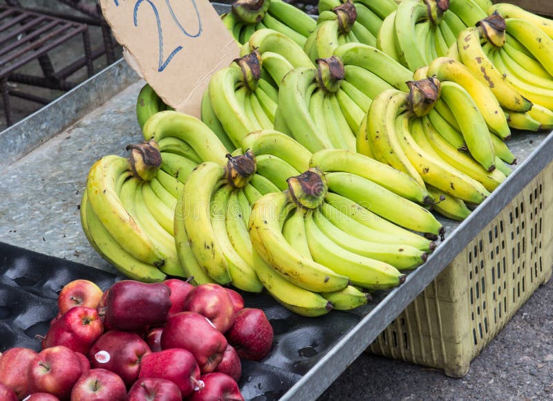 Banana in the market stock photo. Image of organic, delicious - 94116776