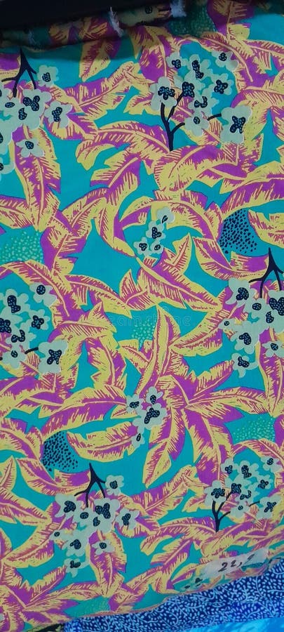 Banana Motif from Baliparadise Stock Photo - Image of tapestry, flower ...