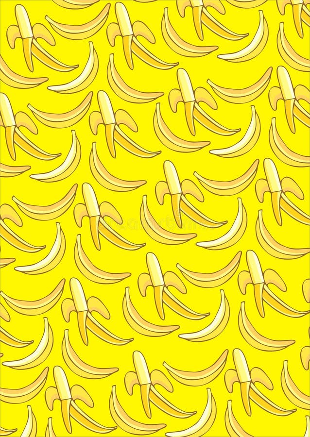 Banana pattern stock illustration. Illustration of nature - 19438502