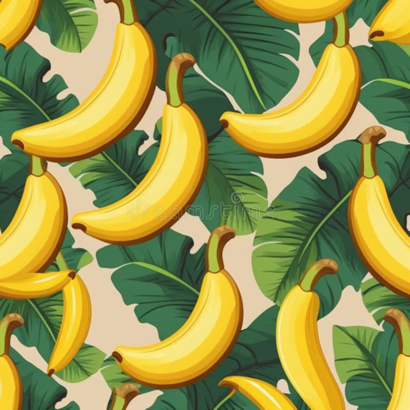 Banana Pattern,illustration of a Banana Texture Stock Illustration ...