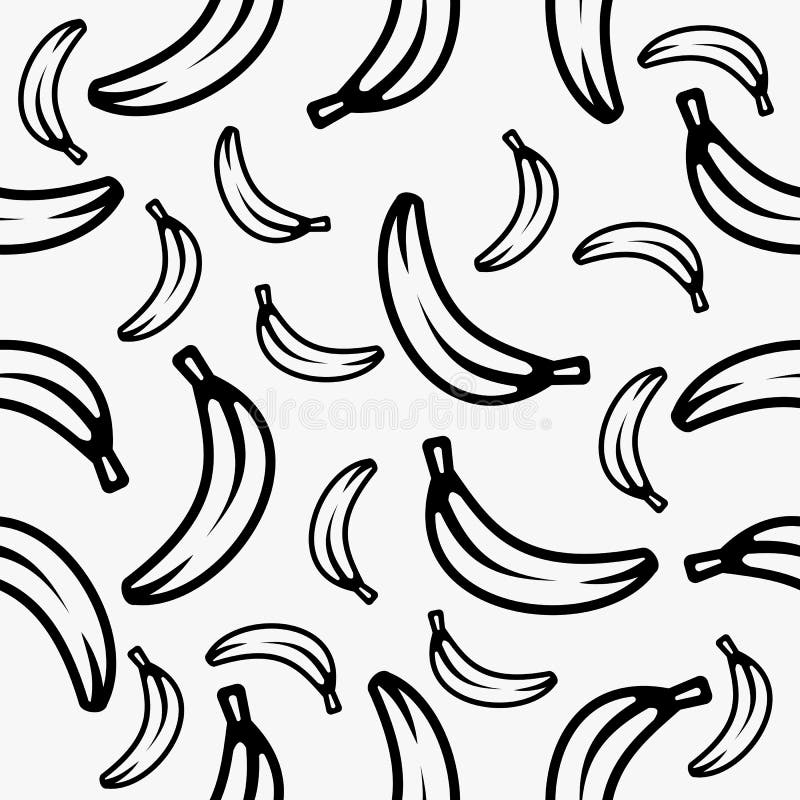 Banana Pattern Vector Design Stock Vector - Illustration of industry ...