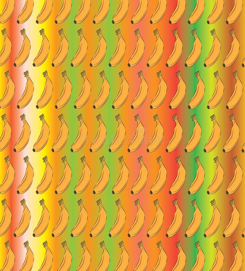 Banana pattern stock illustration. Illustration of funny - 42079335