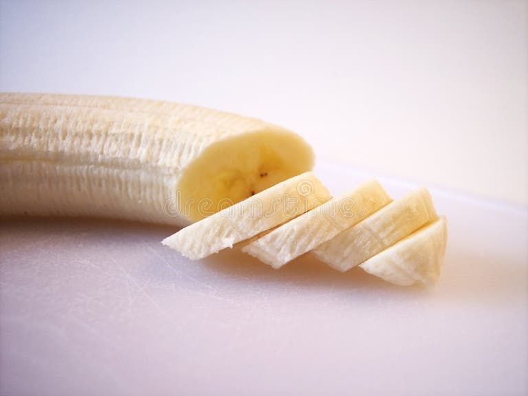 Banana - Pealed and Sliced stock image. Image of breakfast - 191213
