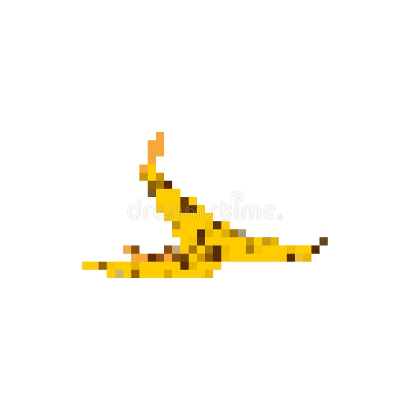 Banana Peel Pixel Art. 8 Bit Old Rotten Banana Peel Stock Vector ... Banana Peel Pixel Art. 8 Bit Old Rotten Banana Peel Stock Vector ...