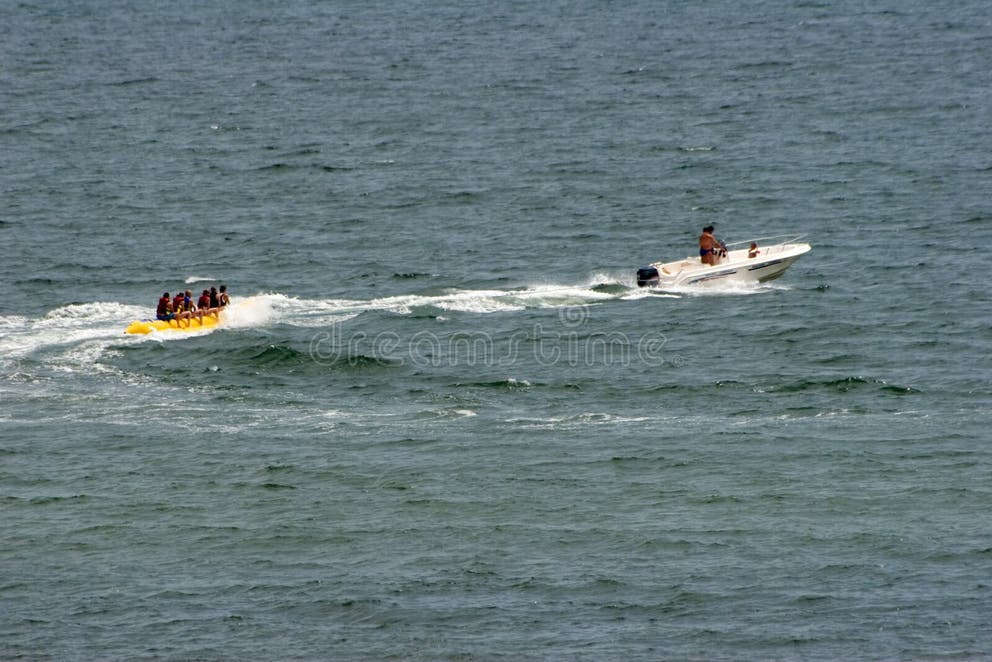 Banana ride stock image. Image of ocean, cruising, water - 186081
