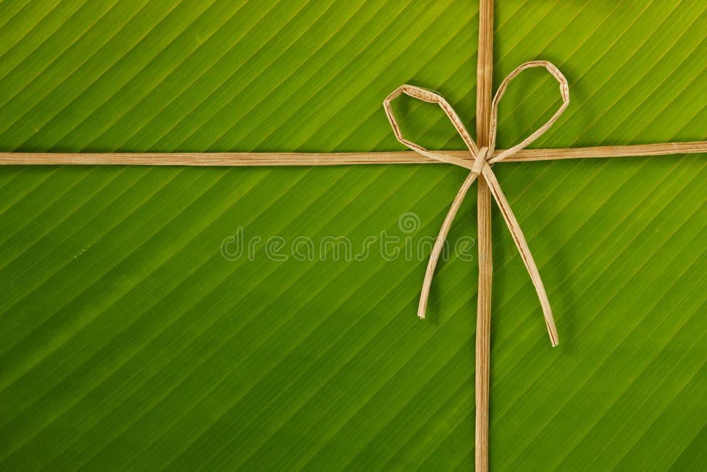 Banana rope and leaf stock image. Image of packaging - 20316343