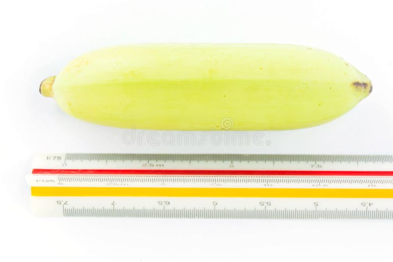 Banana and ruler stock photo. Image of object, healthy - 14019818