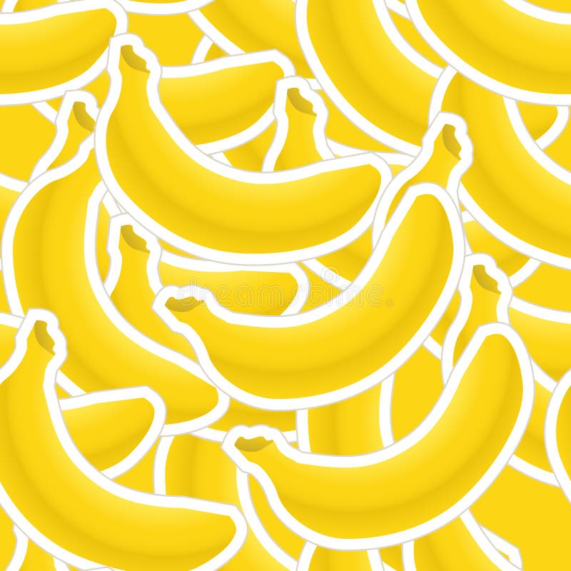 Banana seamless background stock vector. Illustration of background ...