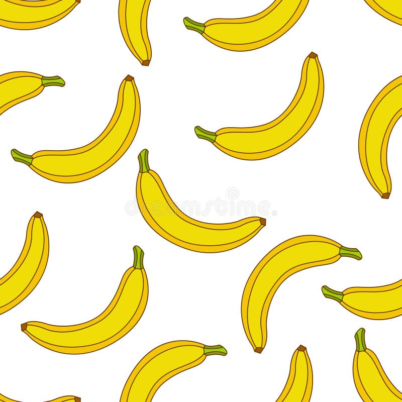 Banana Seamless Pattern Design. Banana Fruit Pattern Background Stock ...