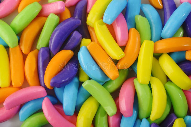 Banana shaped candy stock photo. Image of candy, coloured - 11695120