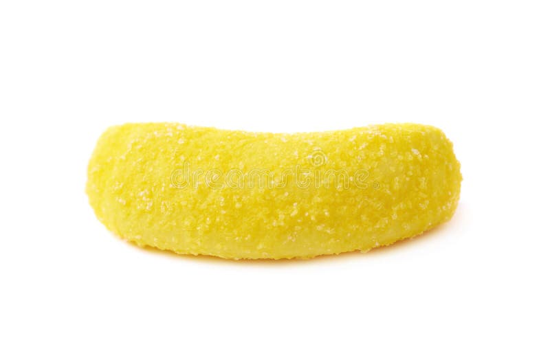 Banana Shaped Chewing Candy Isolated Stock Image - Image of object ...
