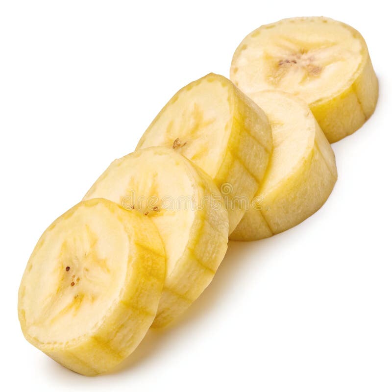 Banana Slices Side View Full Length Stock Illustration - Illustration ...