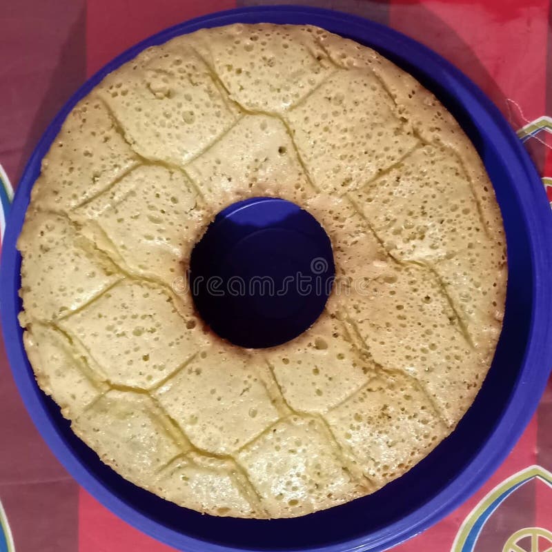 Banana Sponge Cake, the Original Banana Flavor Stock Photo - Image of ...