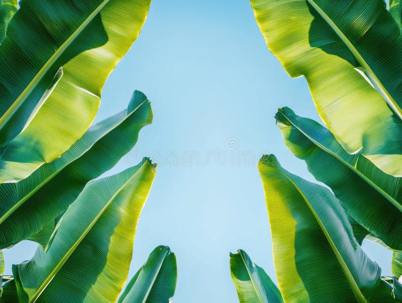 Banana Tree Landscape stock photo. Image of ecosystem - 385386054