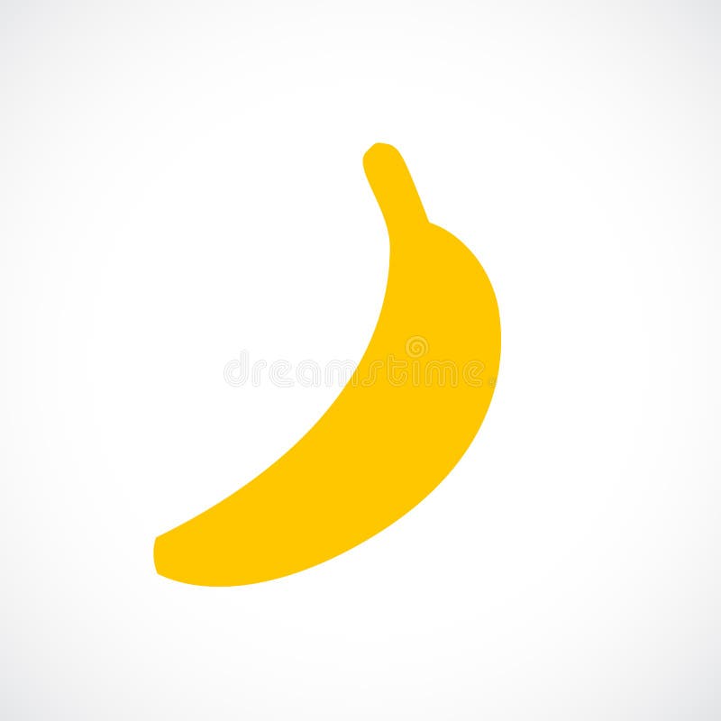 Banana vector pictogram stock vector. Illustration of cluster - 84440283