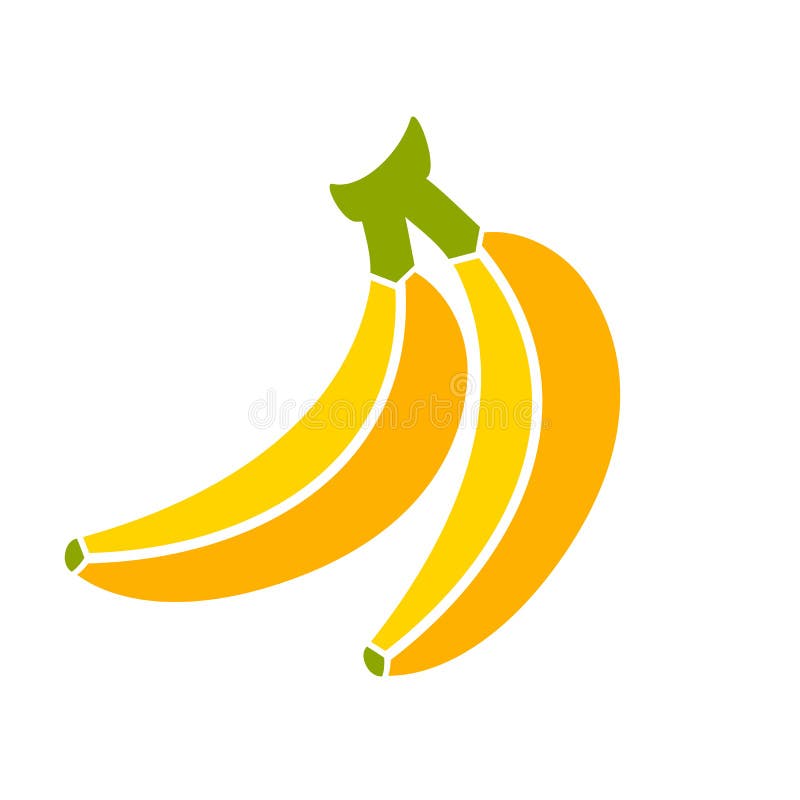 Banana vector pictogram stock vector. Illustration of cluster - 84440283