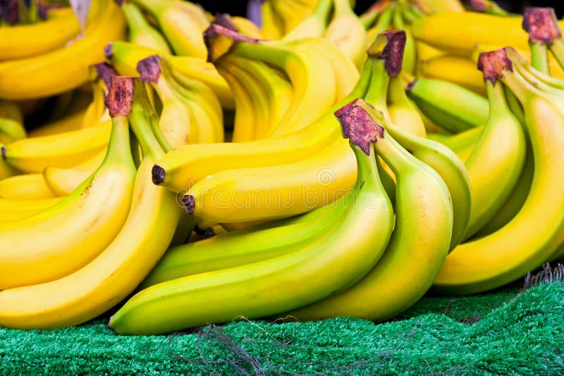 Bananas pile stock photo. Image of outside, close, food - 1271344