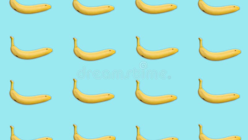 4K 60FPS Bananas on the Blue Background - Vertical Animation Stock ...