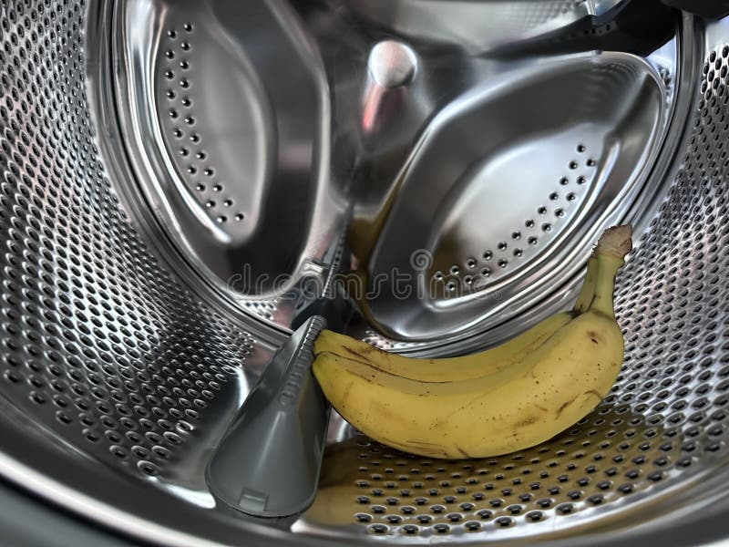 Bananas in washing machine stock photo. Image of vitamins - 294532708