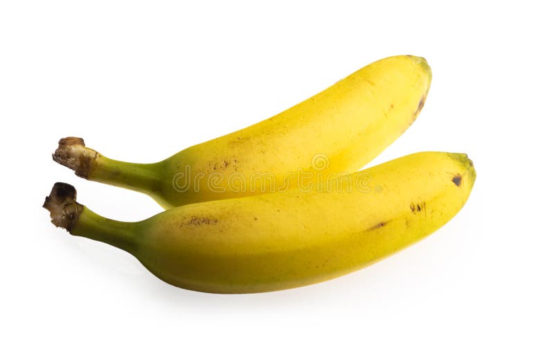 Bananas Isolated without Shadow with Clipping Path Stock Photo - Image ...