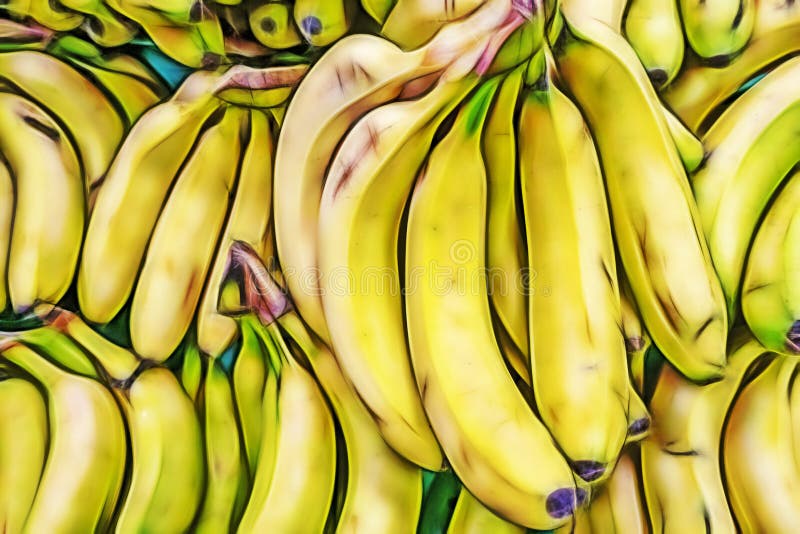 Bananas No Volume No Verdureiro Foto de Stock - Imagem de jardim ...