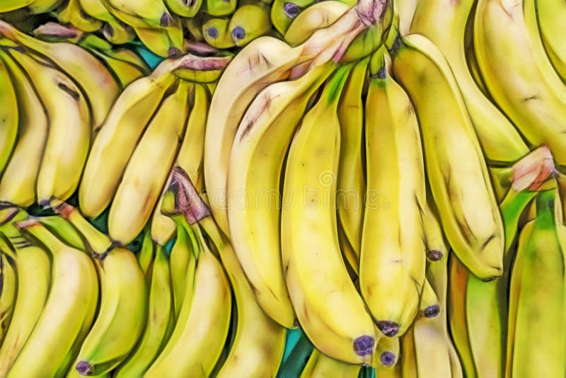 Bananas No Volume No Verdureiro Foto de Stock - Imagem de banana ...