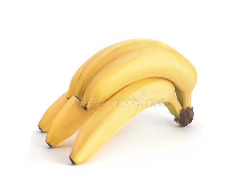 Bananas Ripe Banana Isolated On White Background Stock Image Image