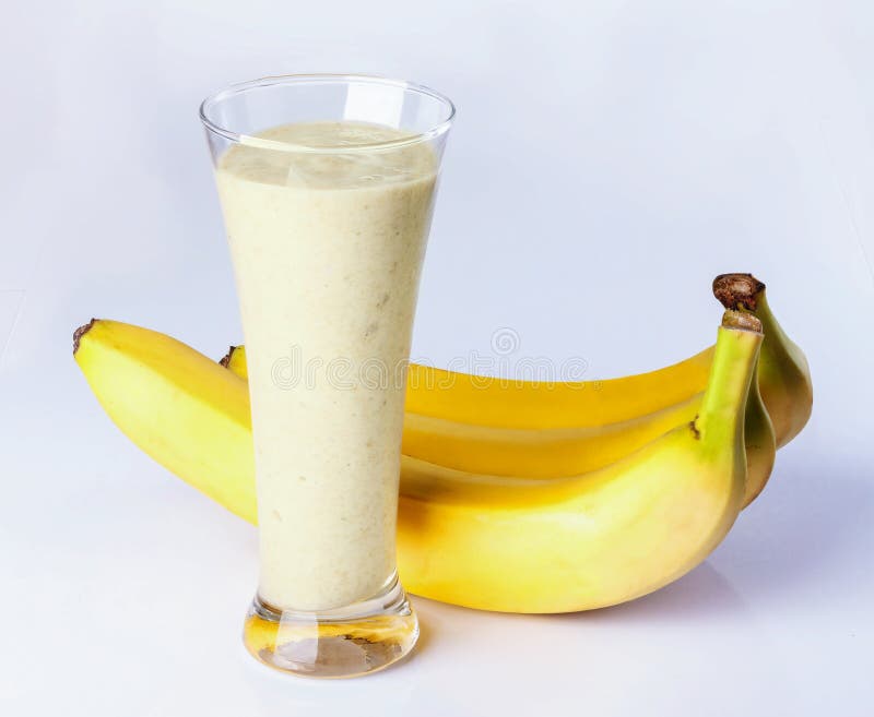 Jus de banane photo stock. Image du boisson, fruit, nourriture - 9006606