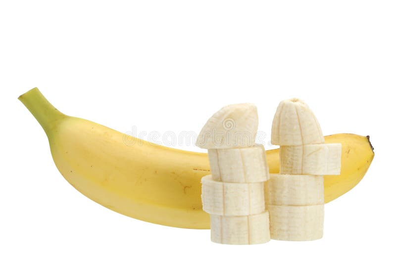 Banane coupée en tranches photo stock. Image du fond - 32391090