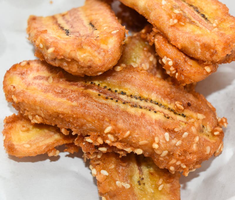 Banane frite image stock. Image du frite, banane - 3962925