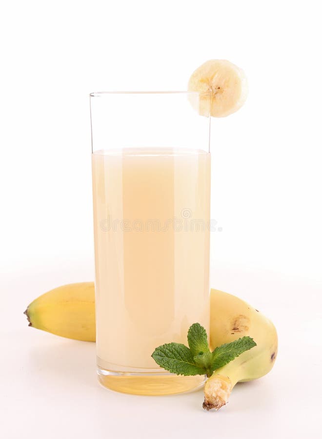 Bananensaft stockfoto. Bild von nahrung, saft, erfrischung - 31680516