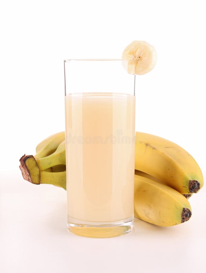 Bananensaft stockfoto. Bild von nahrung, saft, erfrischung - 31680516