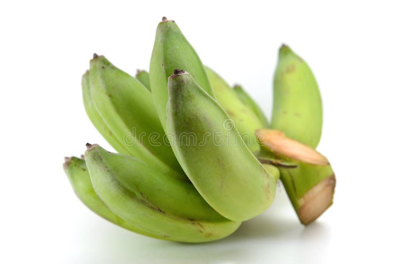Bananes vertes photo stock. Image du objets, blanc, vert - 41795970