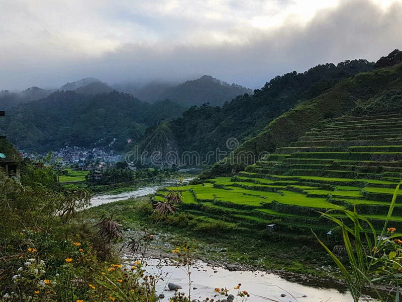 Banaue Rice Terraces stock image. Image of banaue, mountains - 119543549