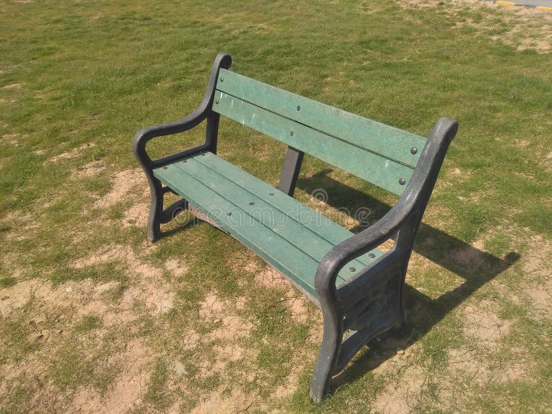 A Banch Placed in Park for Sitting Purpose Stock Image - Image of banch ...