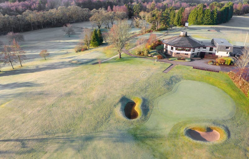 Banchory Golf Course Aerial View in Scotland Stock Image - Image of ...