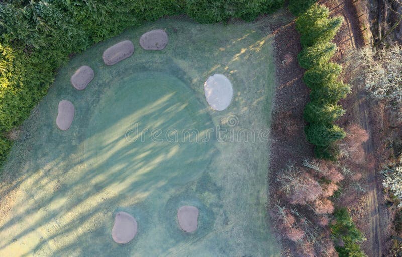 Banchory Golf Course Aerial View in Scotland Stock Image - Image of ...