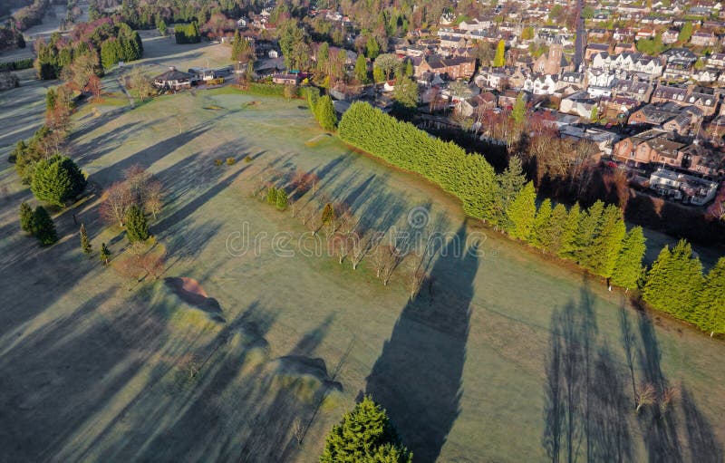Banchory Golf Course Aerial View in Scotland Stock Image - Image of ...