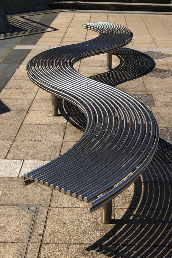 Banco de parque foto de archivo. Imagen de moderno, pulido - 791048