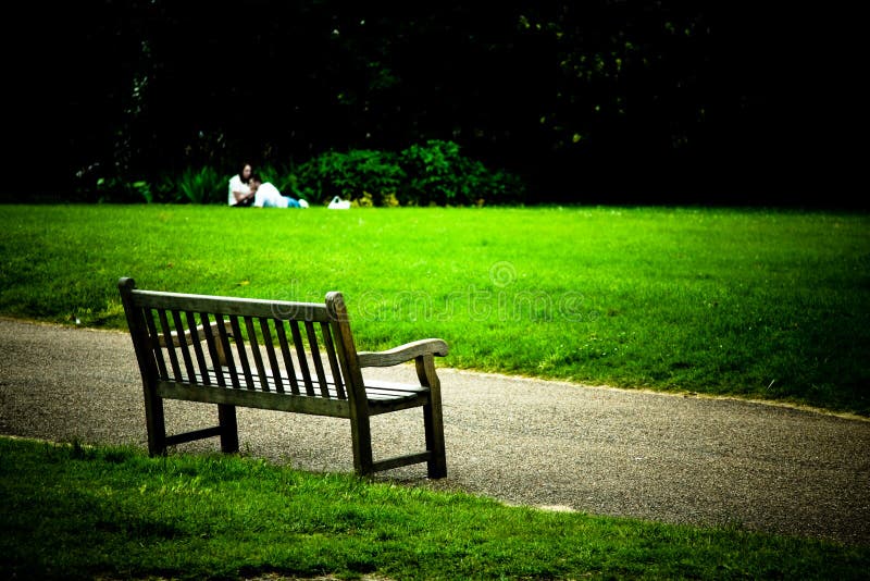 Banco no parque imagem de stock. Imagem de paisagem, exterior - 9490483