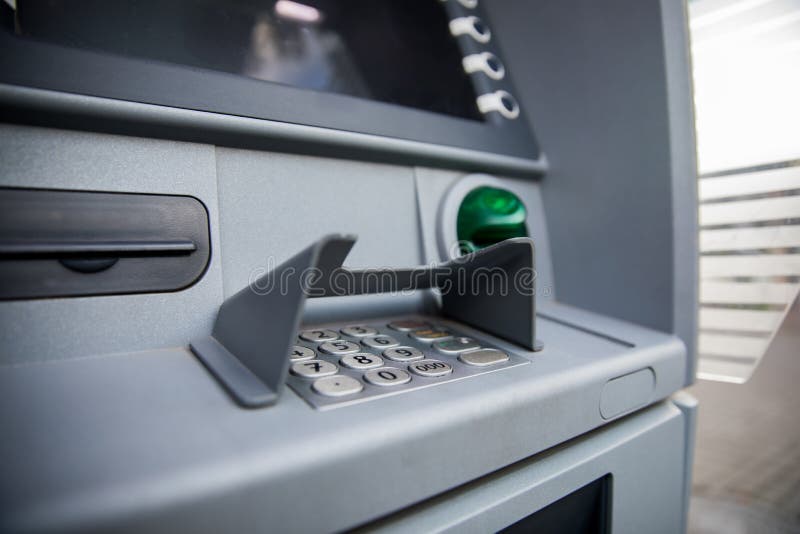 Bancomat stock photo. Image of dispenser, commercial - 191425290