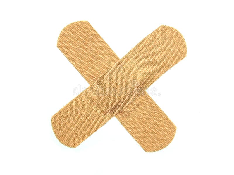 Crossed Adhesive Plaster Isolated Stock Photos - Free & Royalty-Free ...